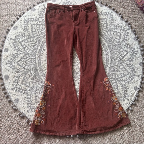 Altar'd State | Pants & Jumpsuits | Rust Brown Corduroy Bellbottom ...